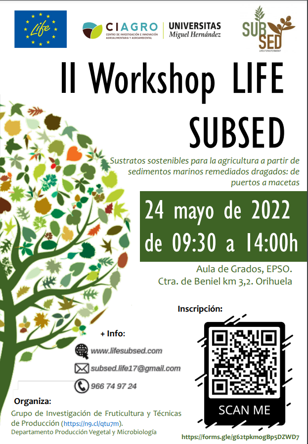 Escuela Politécnica Superior de Orihuela » II Workshop LIFE SUBSED